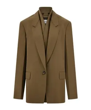 Ferragamo Notched Lapel Blazers For Women