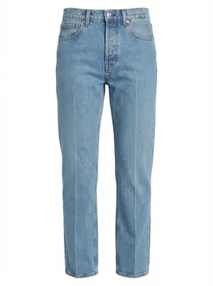 Gucci Straight-leg Jeans With Side Slits - Blue
