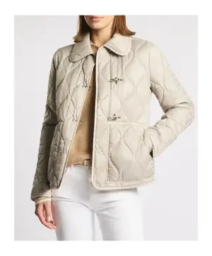 FAY 3-ganci Quilted Technical Fabric Jacket - Light Brown