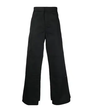 Palm Angels Logo Detailed Straight-leg Trousers