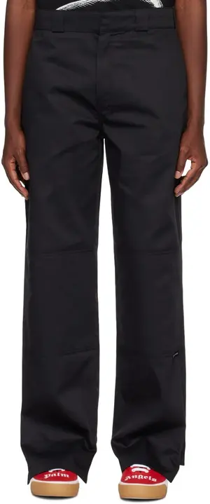 Palm Angels Logo Detailed Straight-leg Trousers