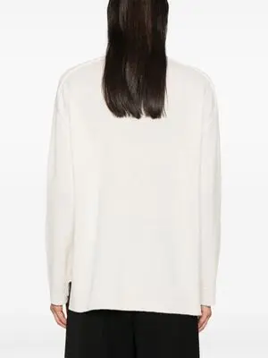 P.a.r.o.s.h Crewneck Knitted Jumper - Cream