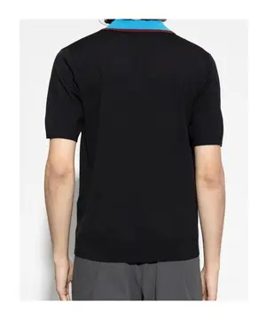Dries Van Noten Molar Striped Knitted Polo Shirt