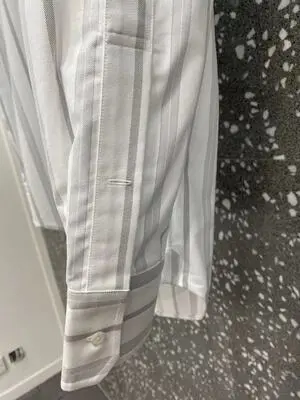 Thom Browne 4-bar Striped Buttoned Shirt