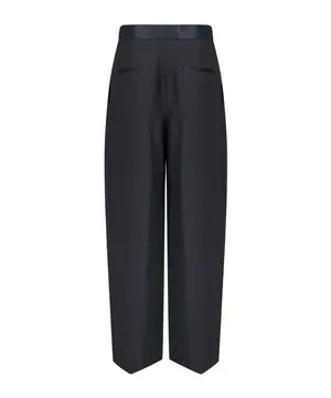 Khaite Marine Low-rise Wide-leg Pants - Black