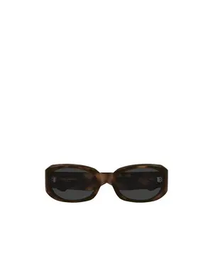 Saint Laurent Oval Frame Sunglasses - Black
