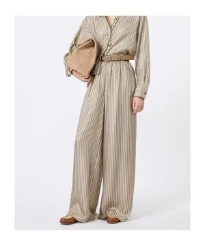 Max Mara Wide-leg Printed Silk Trousers