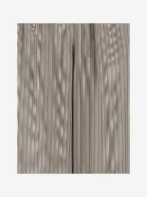 Max Mara Ladino Striped Wide-leg Trousers - Hazelnut