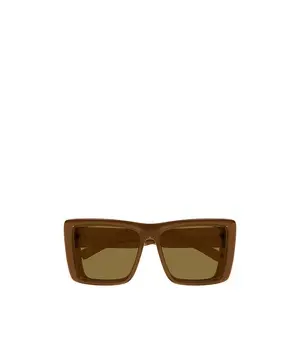 Saint Laurent Rectangle Sunglasses - Brown