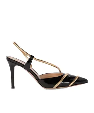 GIANVITO ROSSI High-heeled Pointed Toe Slingbacks With Stiletto Heel And Contrasting Details