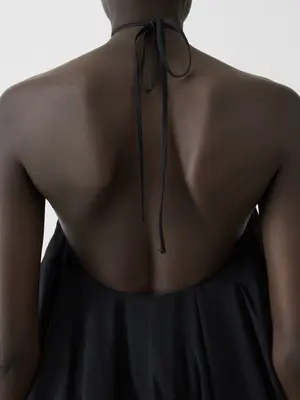 Jacquemus The Triangle Halterneck Mini Dress - Black