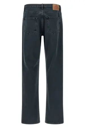 Prada Triangle-logo Straight-leg Jeans - Black