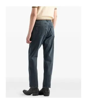 Prada Triangle-logo Straight-leg Jeans - Black
