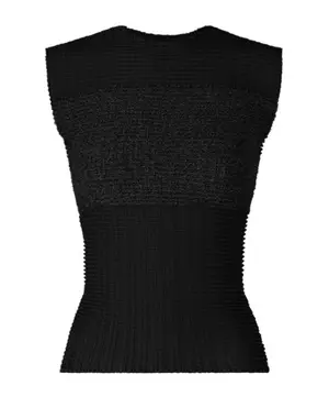 Issey Miyake Round Neck Tops