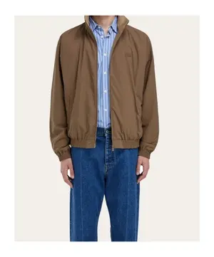 FERRAGAMO Reversible Zip-up Jacket - Walnut