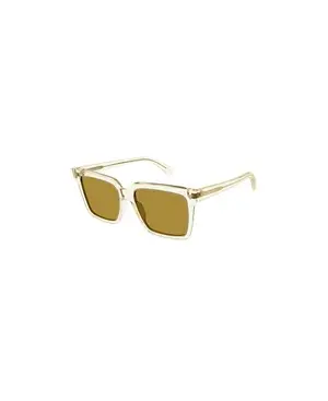Bottega Veneta Square Frame Sunglasses - Yellow