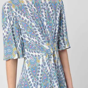 Etro Paisley-printed Midi Dress - Gray