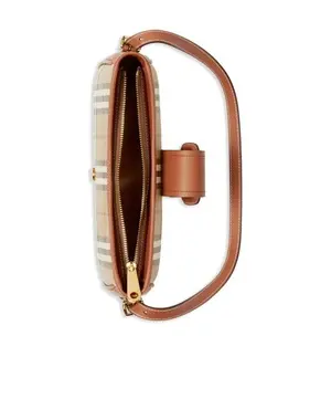 Burberry Check Printed Buckle Detail Shoulder Bag