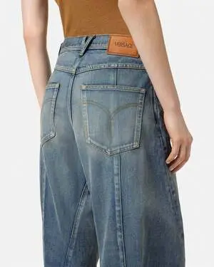 Versace Logo-patch Twisted Jeans