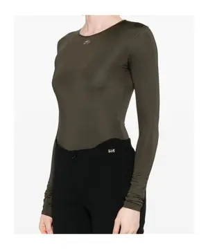 DIESEL® Oval D Cut Out Logo Bodysuit - Brown
