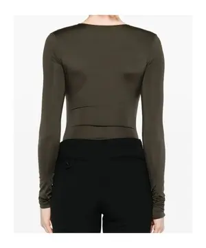 DIESEL® Oval D Cut Out Logo Bodysuit - Brown