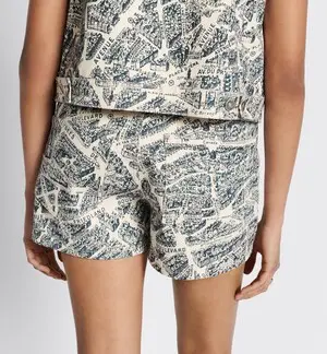 Dior Printed Belted Shorts