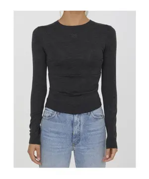 Loewe Crewneck Long-sleeved Jumper With Chest Logo