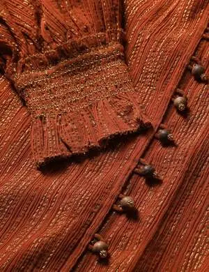 Zimmermann Aster Gathered Blouse - Tan