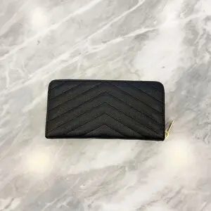 Saint Laurent Cassandre Matelassé Wallet - Black