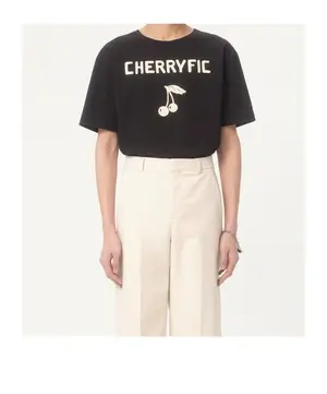Valentino Garavani Cherryfic Printed Crewneck T-shirt