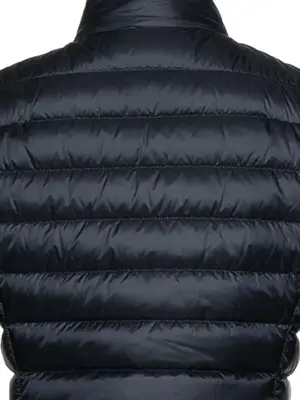 Moncler High Neck Quilted Gilet - Blue