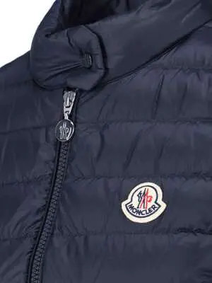 Moncler High Neck Quilted Gilet - Blue