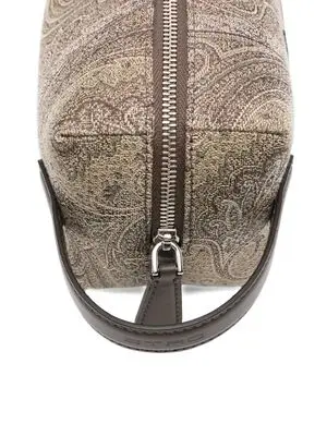 Etro Essential Paisley Jacquard Wash Bag - Light Brown