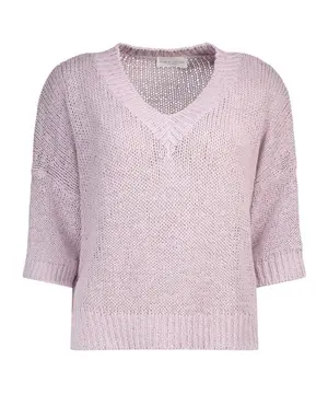 ROBERTO COLLINA V-neck Knit Top