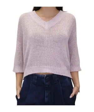ROBERTO COLLINA V-neck Knit Top