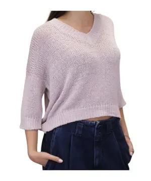 ROBERTO COLLINA V-neck Knit Top