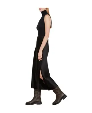 Vince Side Slit Midi Skirt
