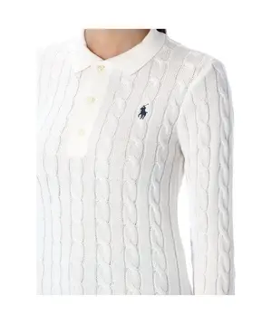 Polo Ralph Lauren Cable Knit Long Sleeve Polo