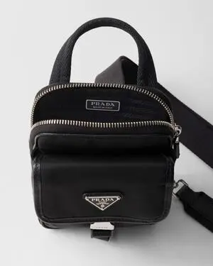 Prada Re-nylon And Saffiano Leather Smartphone Case