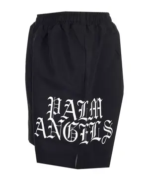 Palm Angels Logo Print Shorts