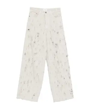 HAIKURE Bethany Bull Destroy Distressed Jeans - Wind Grey