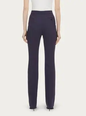 FERRAGAMO Pleated Wool Casual Pants