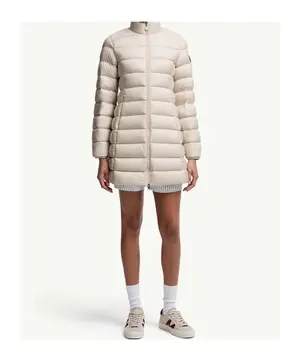 Moncler Igresse Mid-length Padded Jacket - Light Beige