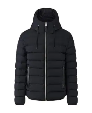 Mackage Matte Padded Down Jacket With Hood - Black