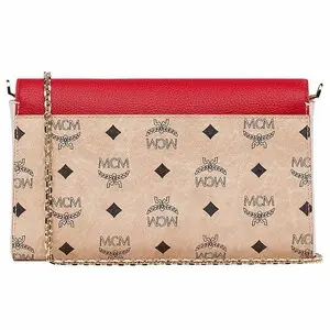 Mcm Logo Flip Shoulder Bag