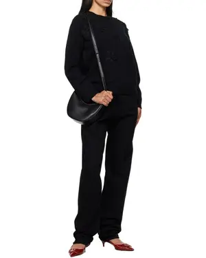 Valentino Garavani Vlogo Signature Zip-up Mini Shoulder Bag - Black