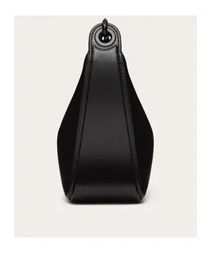 Valentino Garavani Vlogo Signature Zip-up Mini Shoulder Bag - Black
