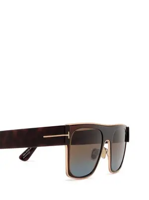 TOM FORD Square Frame Sunglasses - Brown