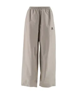 Balenciaga Wide Leg Logo Embroidered Pants