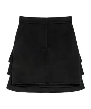 Max Mara Ruffle Detailed Mini Skirt